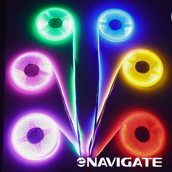 Tira Led COB Flexible de 24 Volts 10 Metros (Varios colores) – Navigate ...