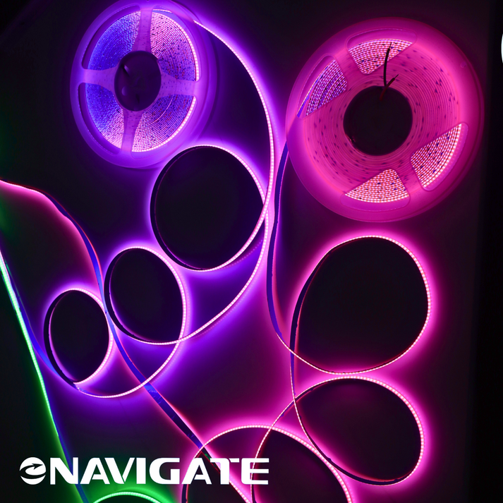 Tira Led COB Flexible de 24 Volts 10 Metros (Varios colores) – Navigate ...